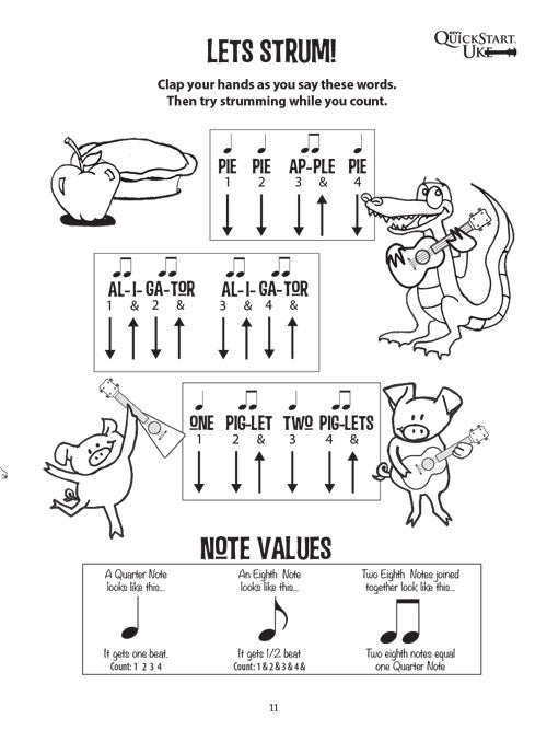 Kid's Uke - Ukulele Activity Fun Book - UKULELE MOVEMENT