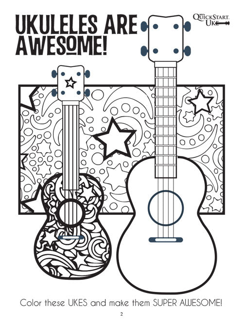 Kid's Uke - Ukulele Activity Fun Book - UKULELE MOVEMENT