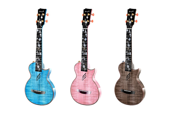 Enya All-Solid Maple Thin-body Tenor Ukulele (EUT-E6) w/EQ - UKULELE ...