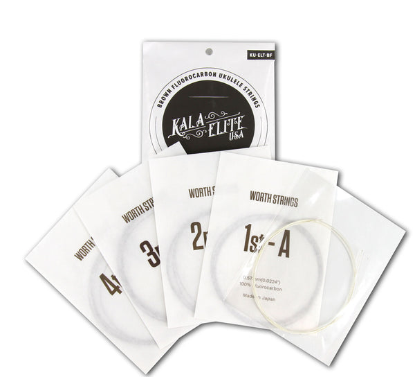 Kala Elite USA Brown Fluorocarbon Ukulele Strings - UKULELE MOVEMENT